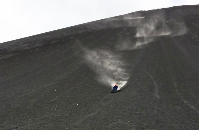 Volcanic Activity: Boarding Down an Active Volcano in Nicaragua ...