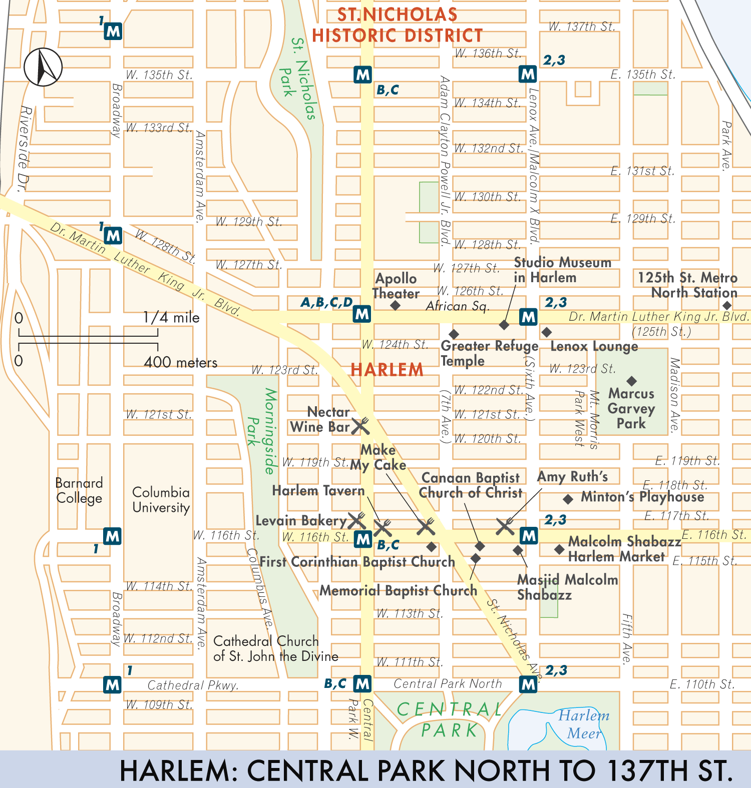 Map of Harlem | Harlem | Fodor's Travel Guides