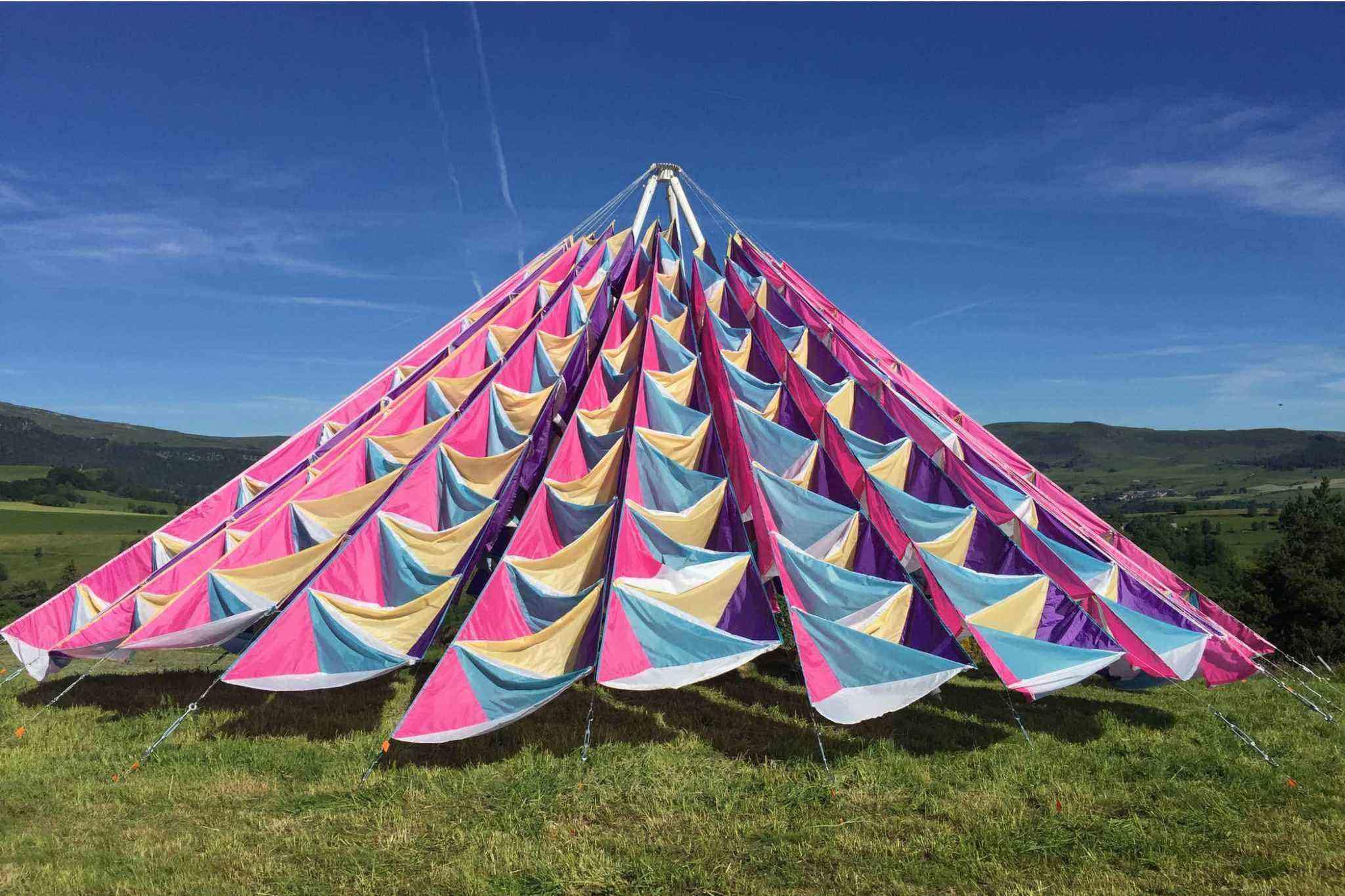 Why Is There a Giant, Colorful Tent Hanging out in the French ...