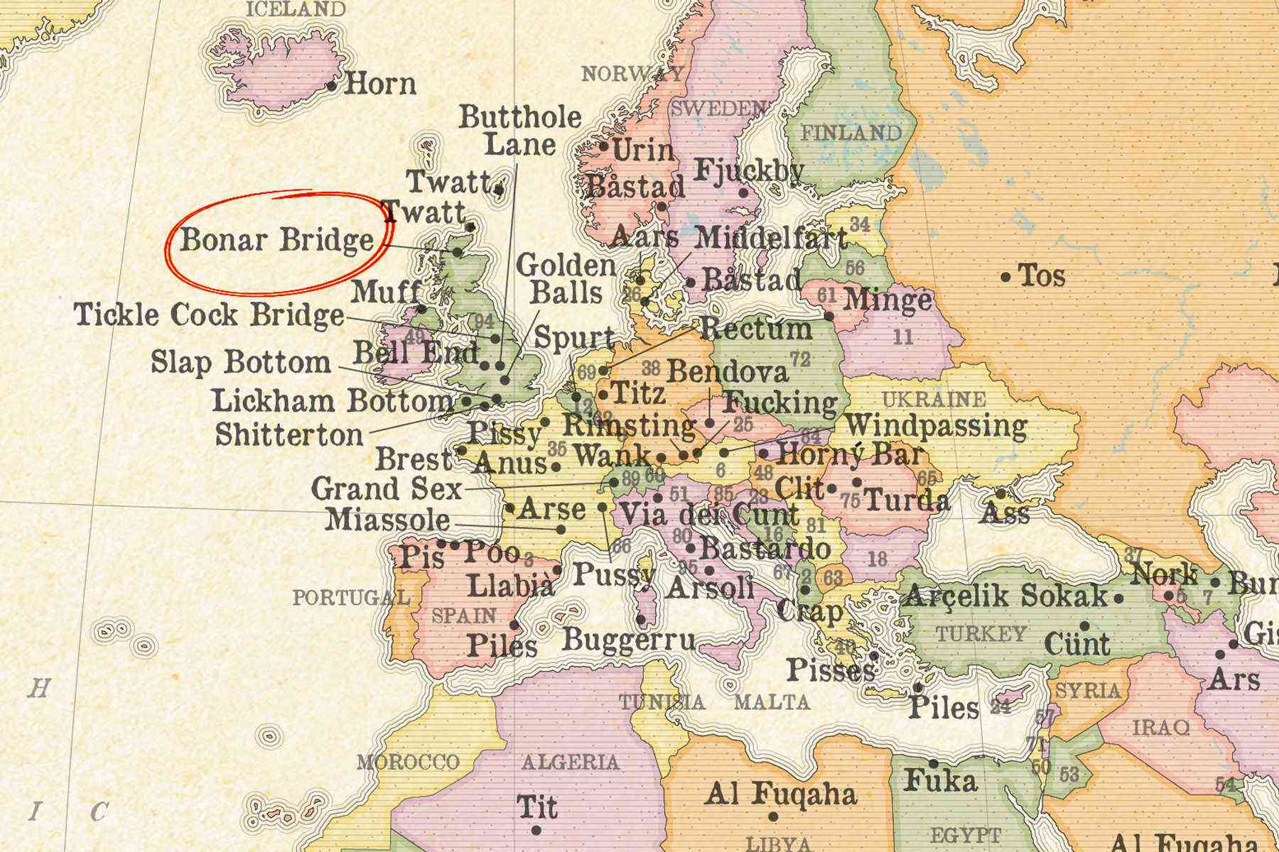 [SEVERELY NSFW] Part 2, The Most Obscene Names of Places: Europe ...