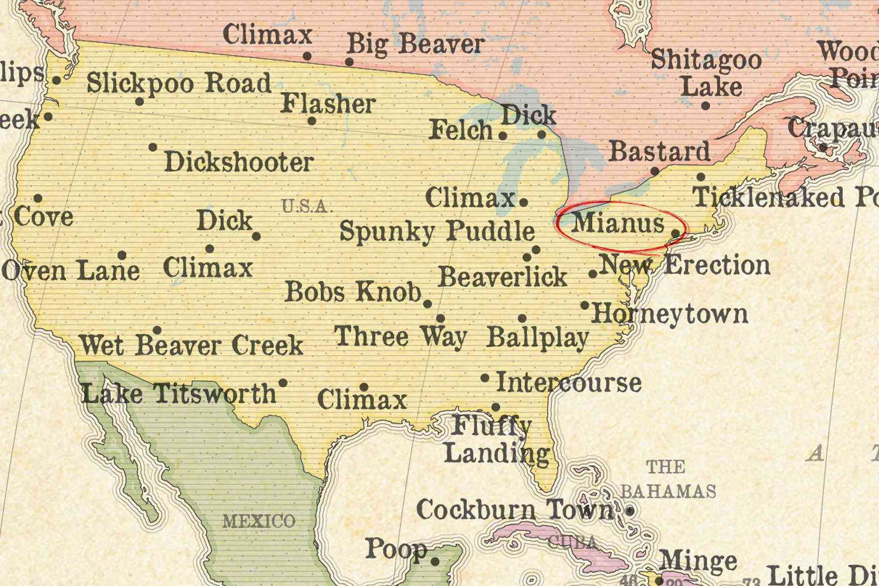 [EXTREMELY NSFW] Part 1, The Most Obscene Names of Places: North ...
