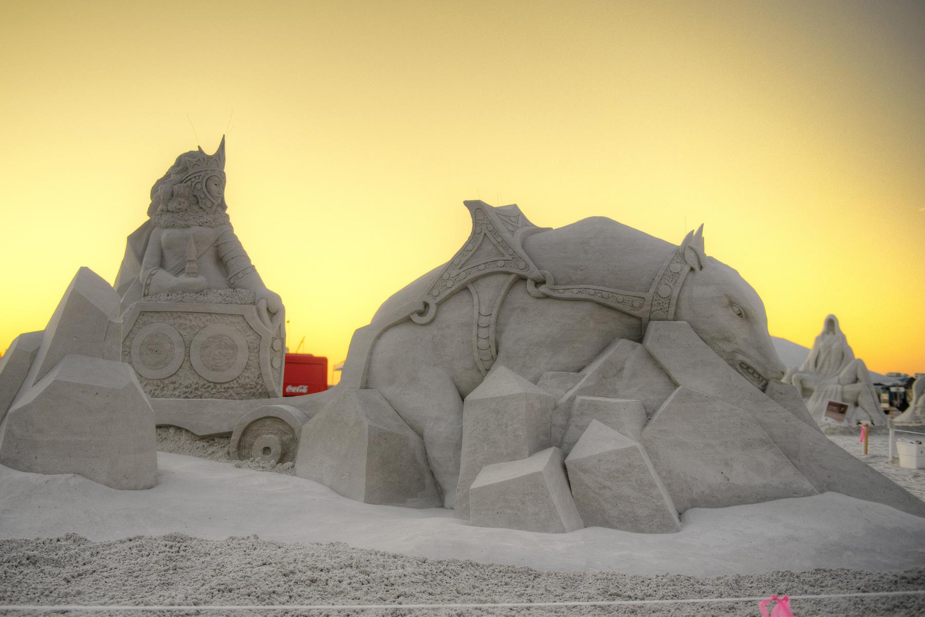 Where to see Incredible Sandcastle Art and Competitions in America